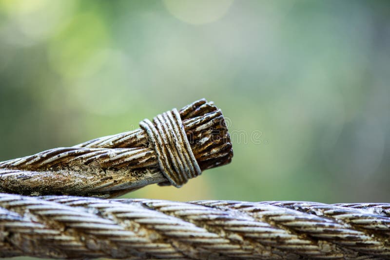 Rusty Steel Cable, Bad Condition Stock Photo - Image of passenger ...