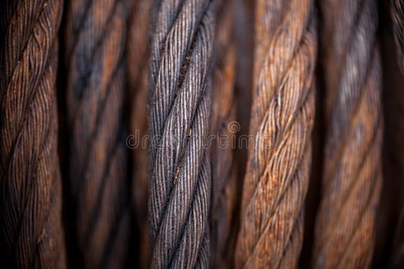 Rusty steel cable stock photo. Image of rope, construction - 88600050