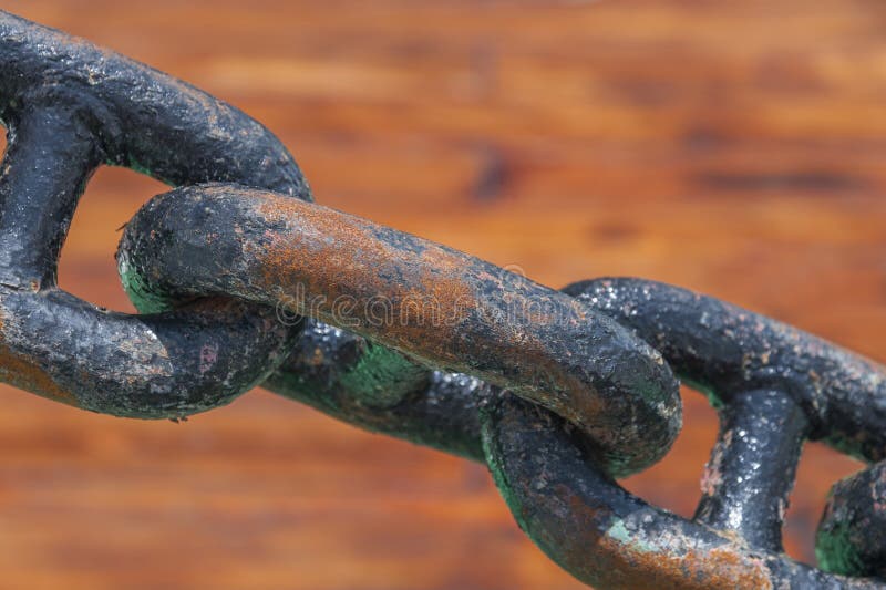 Rusty steel chain stock photo. Image of detail, naval - 86652506