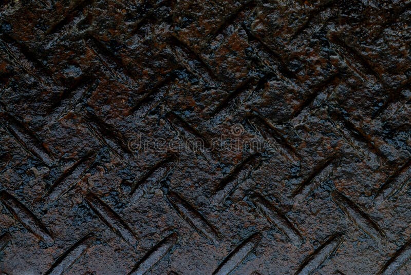 Rusty steel diamond plate stock photo. Image of grunge - 93646600