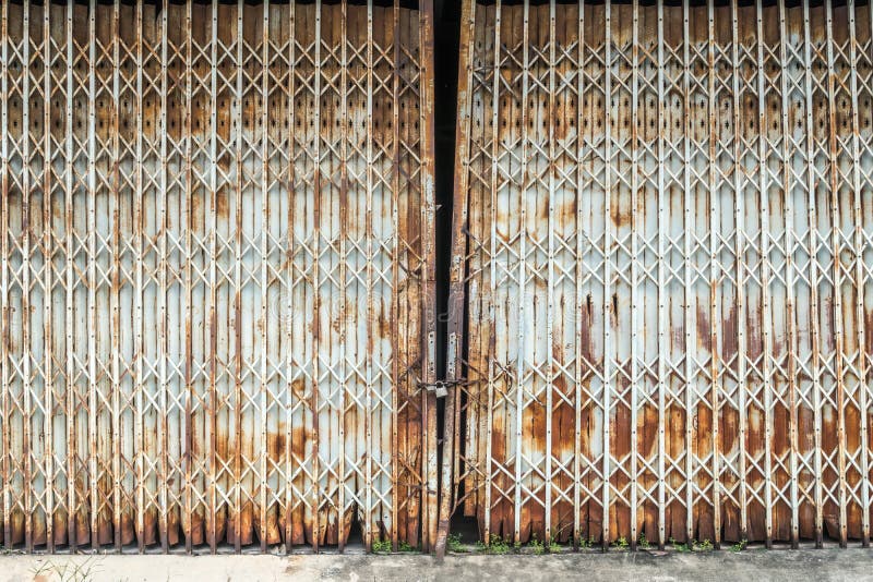 Rusty steel door stock photo. Image of handle, factory - 76457850