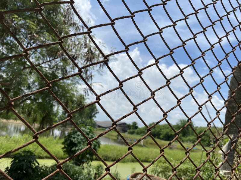 Rusty steel fence texture stock image. Image of wall - 196174145