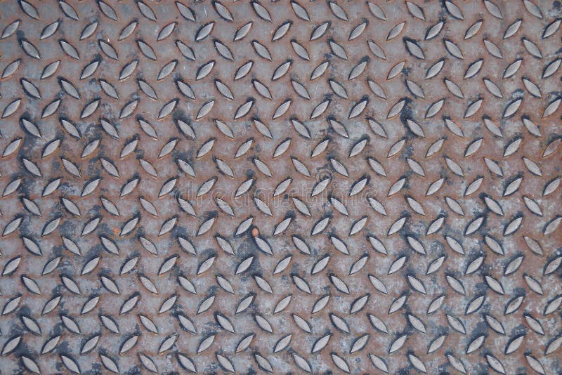 Rusty Steel Floor Plate Texture Stock Photo - Image of floor, material ...