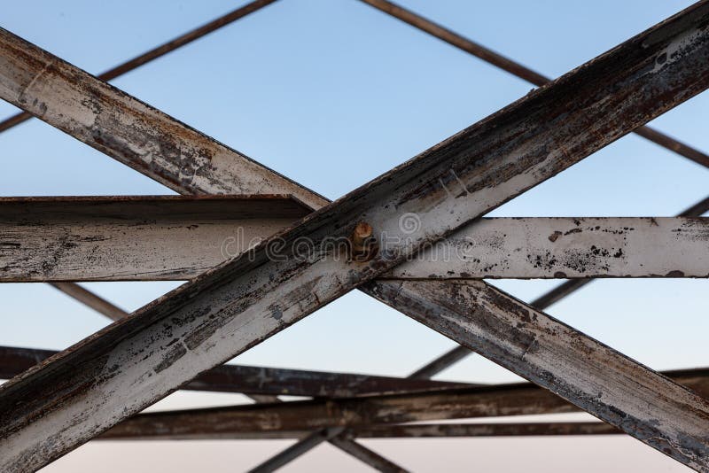 Rusty steel frame stock photo. Image of materials, industry - 110131742