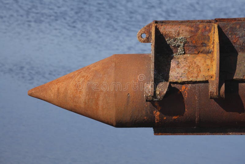 Rusty Steel pillar stock image. Image of rusts, bremen - 95060839