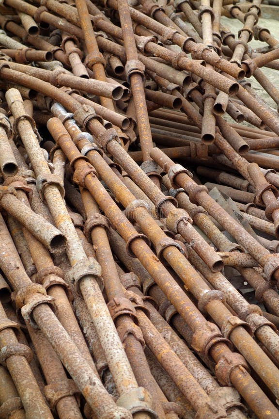 Rusty steel pipe stock image. Image of construction, architectures ...