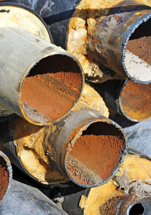 Rusty steel pipe stock photo. Image of cylinder, pattern - 34913332