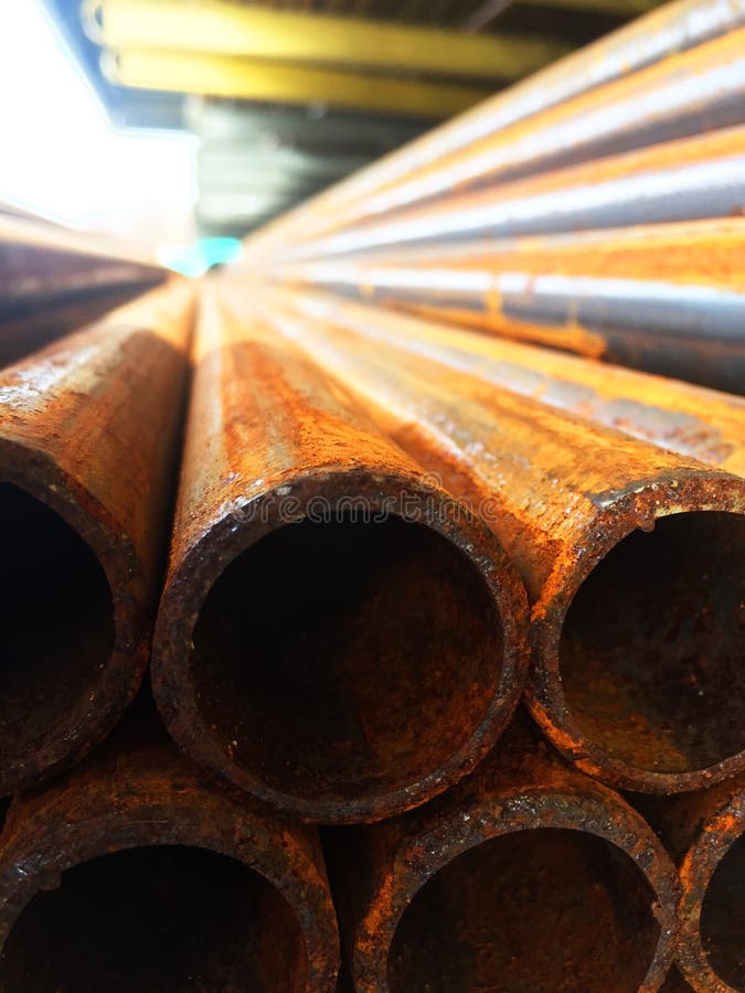 Rusty Steel Pipes stock image. Image of china, steel - 85511967