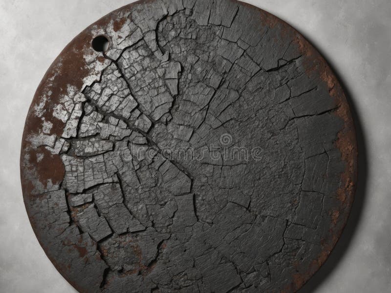 Rusty Steel Plate with Deep Cracks and Pitted Surfaces from Extensive ...