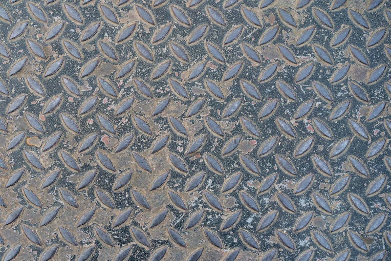 Rusty Steel Plate Texture and Background. Grungy Metal Floor Stock ...