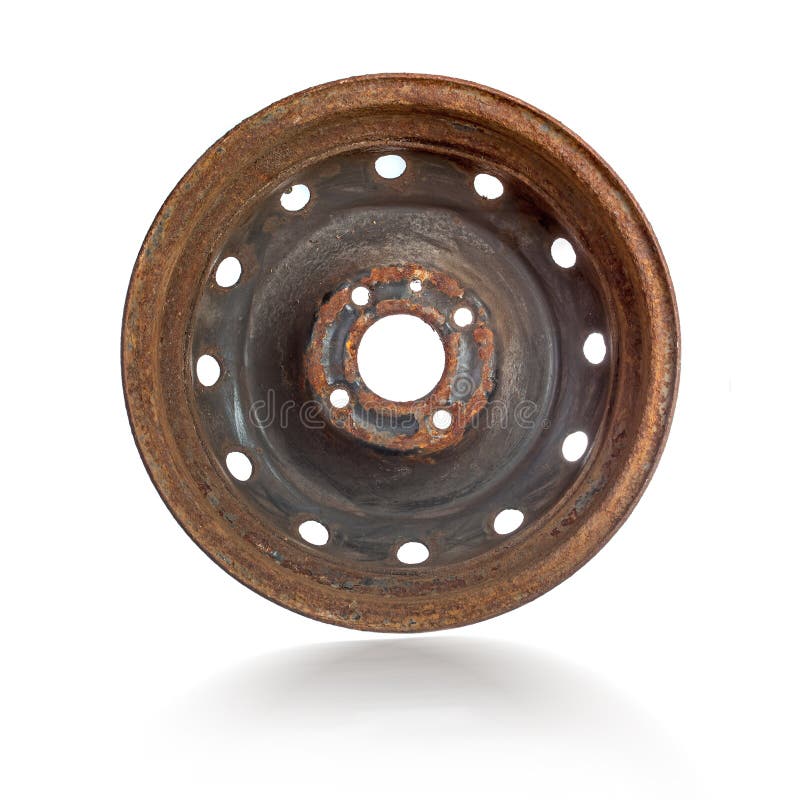 Rusty steel rim isolated stock photo. Image of steel - 48094698