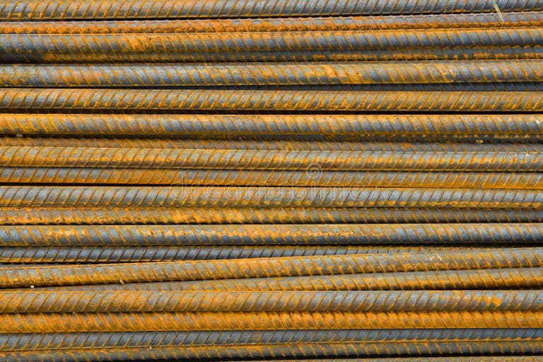 Rusty Steel Rod stock image. Image of pipe, construction - 16609629