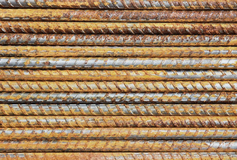 Rusty steel rods stock photo. Image of abstract, reinforce - 44864496
