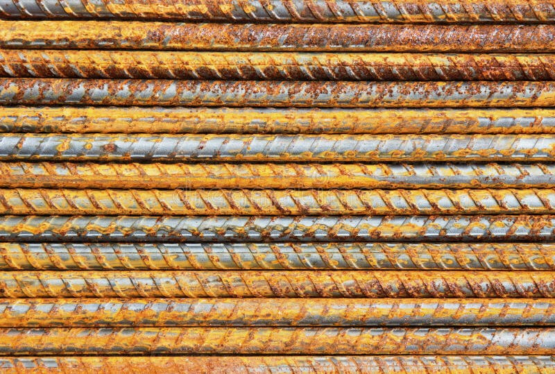Rusty steel rods stock photo. Image of reinforce, rusted - 49500316