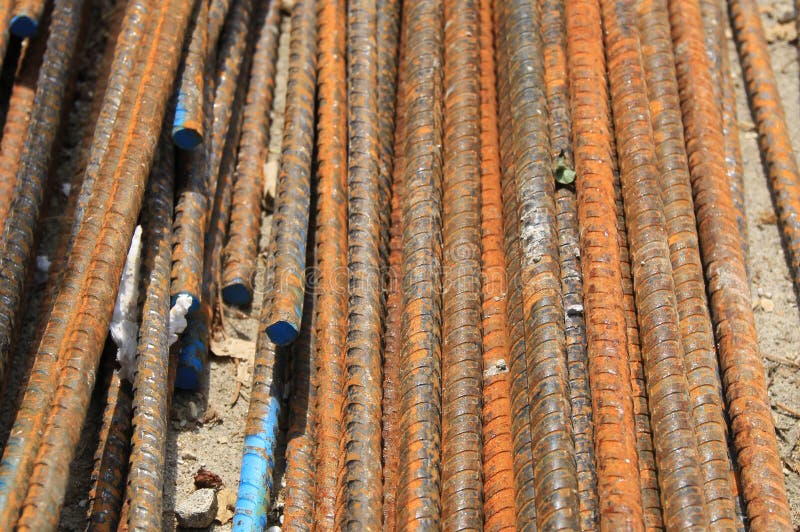 Rusty steel rods stock photo. Image of iron, pipe, industry - 29436072
