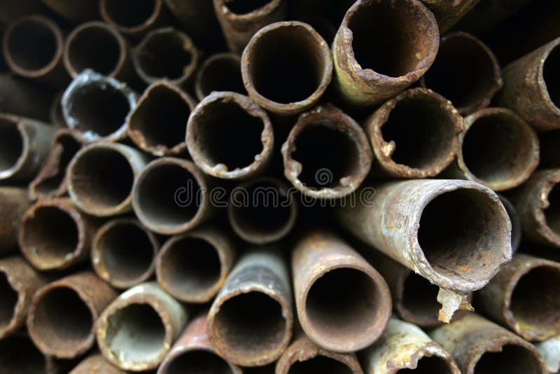 Rusty Steel Tubes stock image. Image of curves, corrosion - 3755825