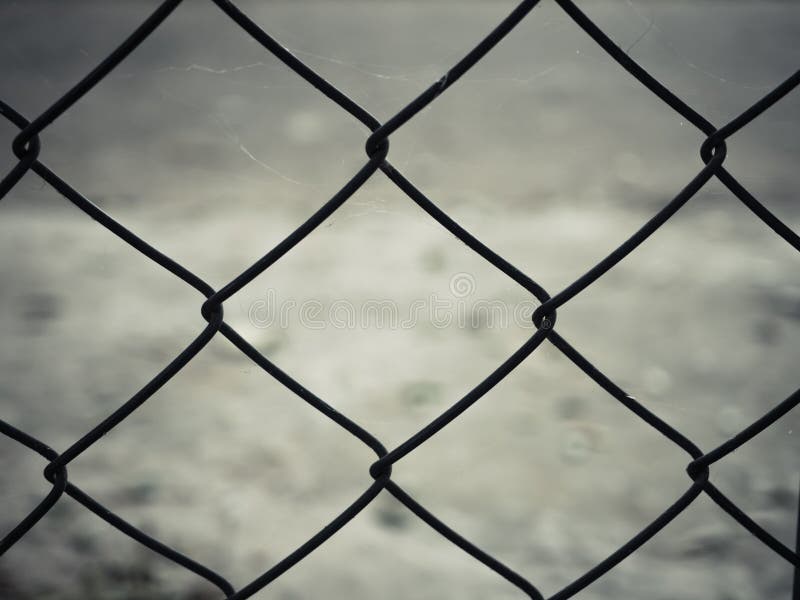 Rusty Steel Wire Mesh Fence. Stock Image - Image of border, protection ...