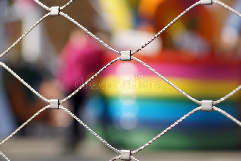 Rusty Steel Wire Mesh Fence,soft Focus Stock Photo - Image of texture ...