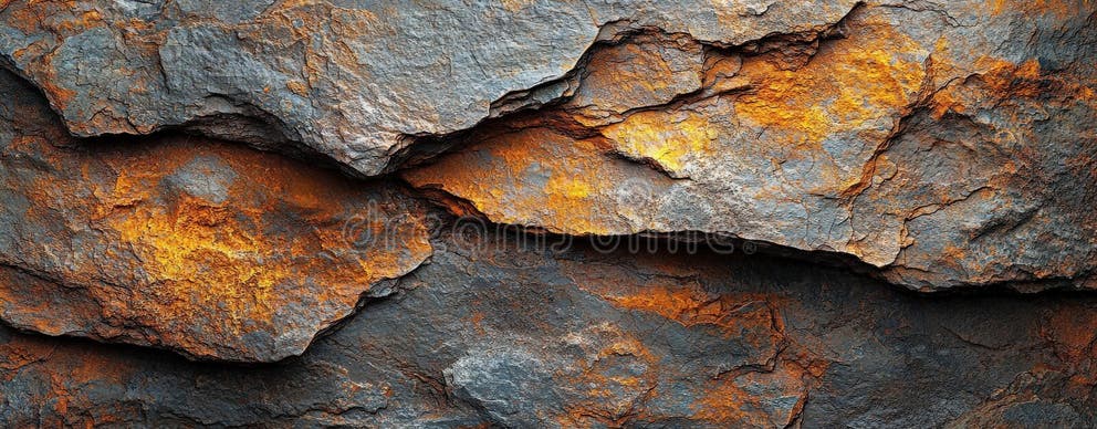 Rusty Stone Texture Dark Grey and Orange Rock Surface Background Stock ...