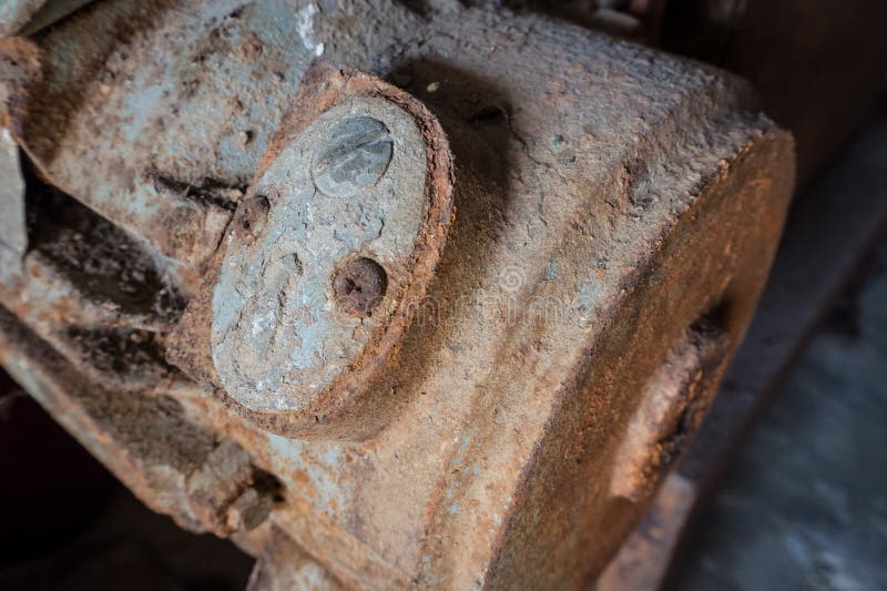 Rusty surface on machine stock photo. Image of iron, gear - 84977334