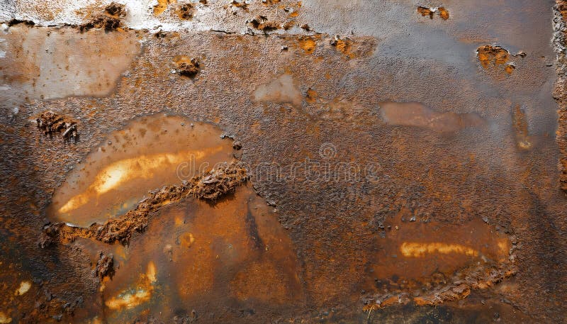 Rusty Surface Revealing the Natural Aging Process of Metal Stock Photo ...