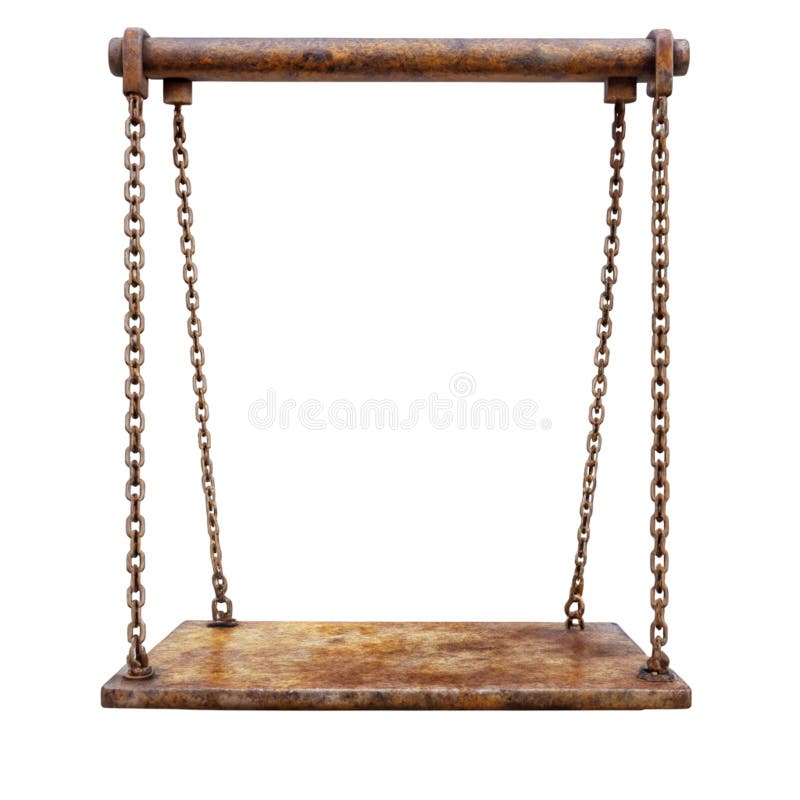 Rusty Swing Isolated on Transparent Background Stock Illustration ...