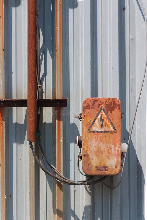 Rusty switch stock image. Image of retro, industry, cable - 44110153