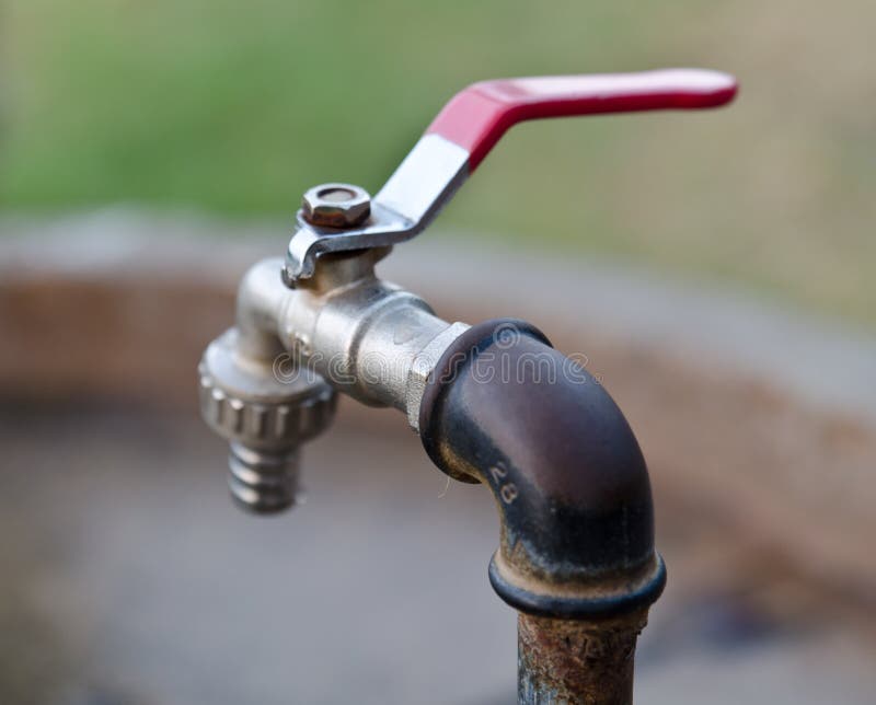 Rusty tap stock photo. Image of brass, external, fixed - 43490488