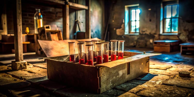 Rusty Test Tubes in Abandoned Lab a Glimpse into Urban Exploration ...