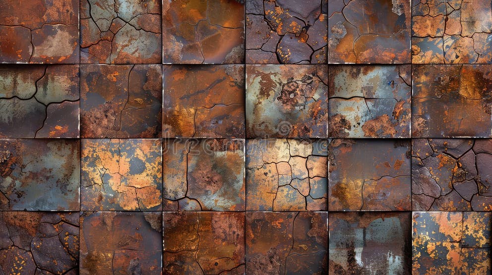 Rusty Texture Adorns Worn Metal Surface, Featuring Rough and Uneven ...