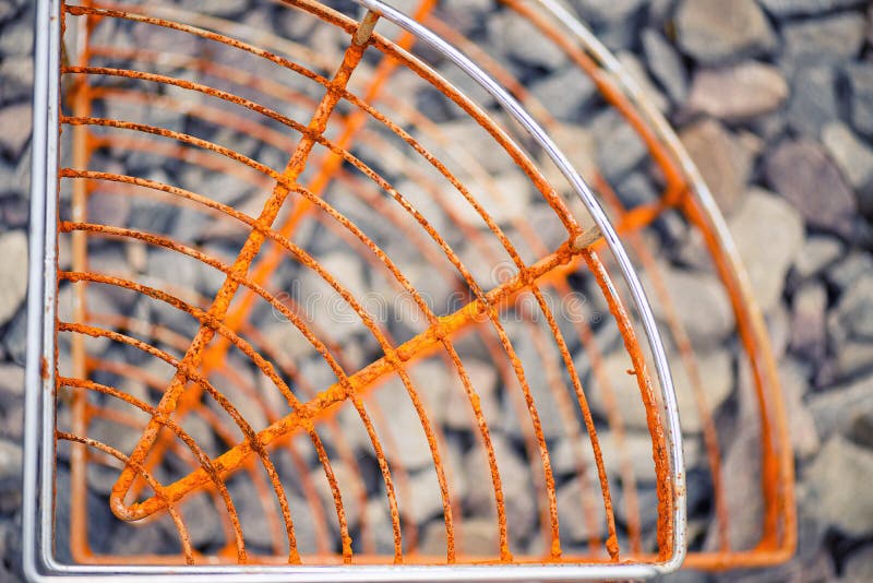 Rusty Texture on Background of Stones. Iron Texture for Background ...