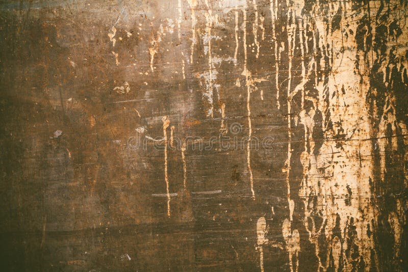 Rusty Texture with Dripping Paint Stock Photo - Image of obsolete, aged ...
