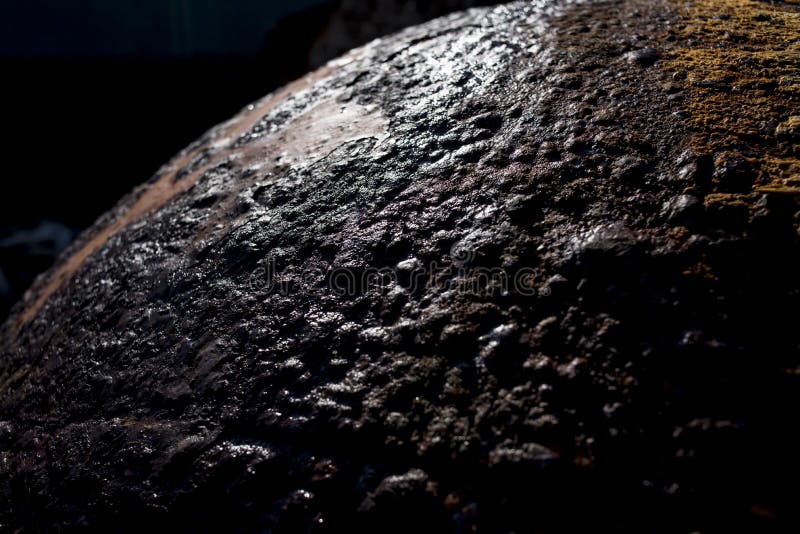 Rusty Texture on a Metallic Maritime Ball Stock Photo - Image of iron ...