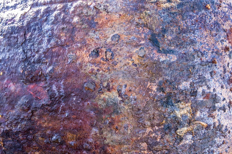 Rusty Texture on a Metallic Maritime Ball Stock Image - Image of ...