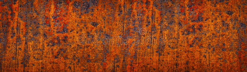 Rusty Texture. Modern Orange Red Grunge Background. Distressed ...