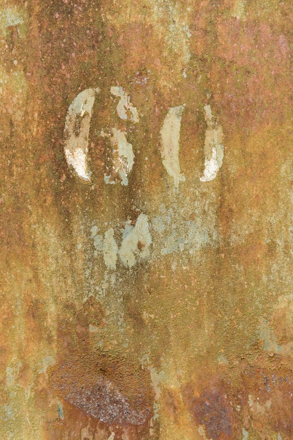 Rusty texture stock image. Image of paint, number, iron - 70589197