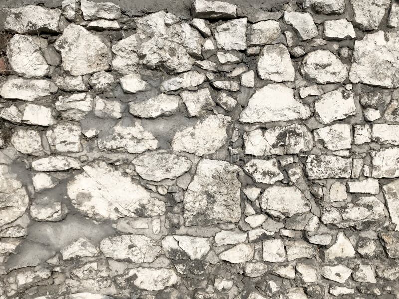 Rusty Texture of Old White Stone Wall. Stock Photo - Image of wallpaper ...