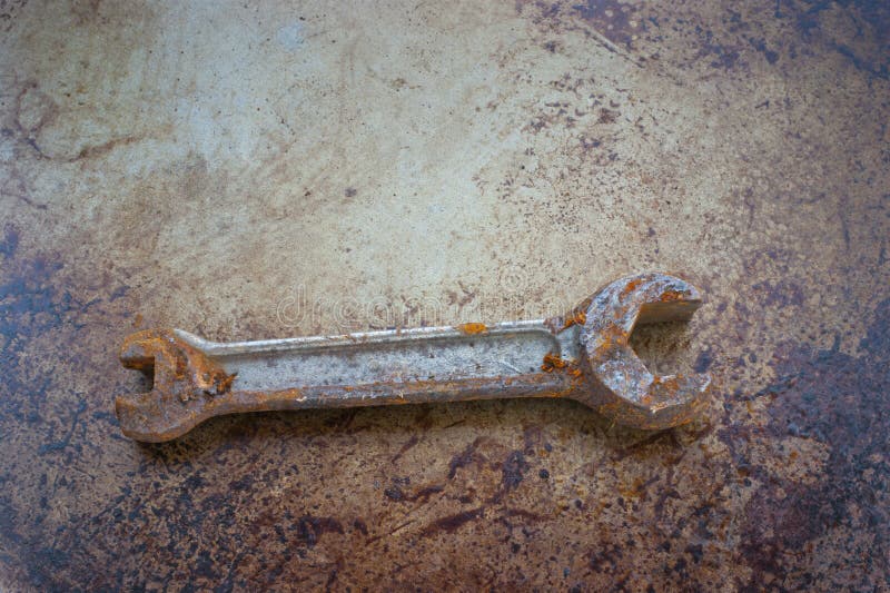 Rusty tool. stock photo. Image of spanner, mechanic, rusted - 37676496