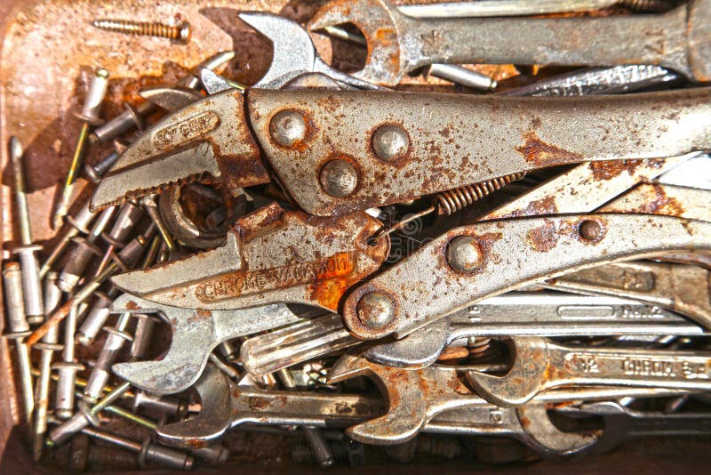 Rusty tools stock photo. Image of obsolete, iron, tools - 28808716