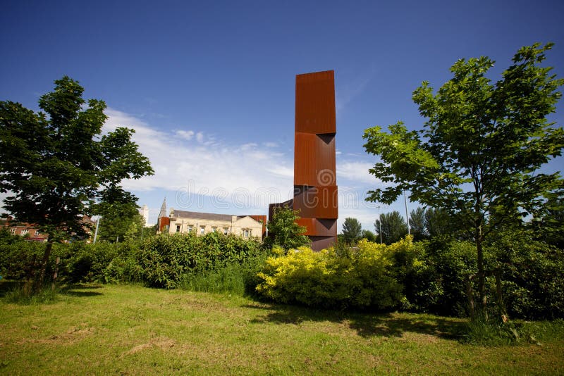 Rusty Tower in Leeds stock image. Image of contemporary - 133759627