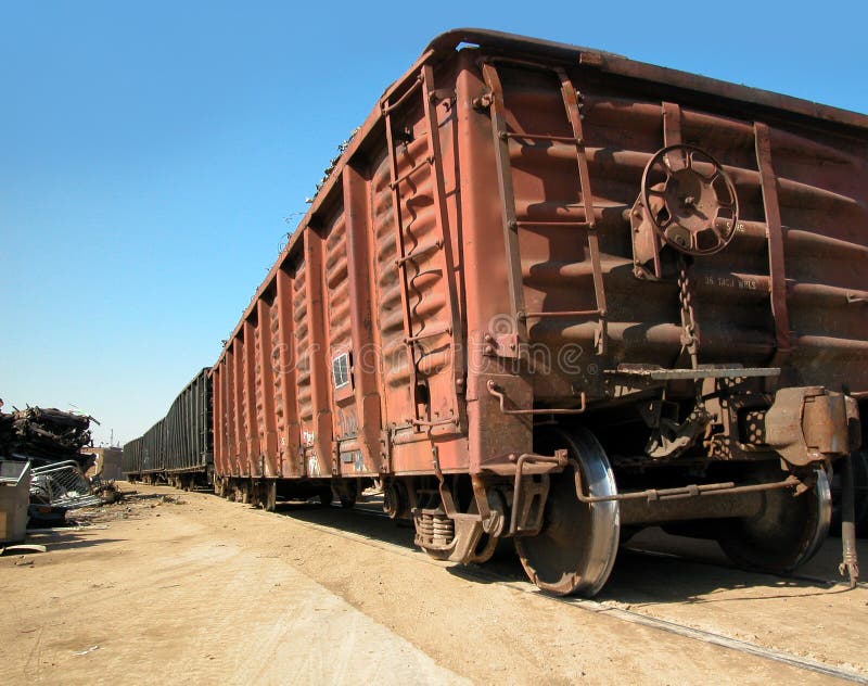 Old Facilities Freight Wagon. Stock Photo - Image of history, engine ...