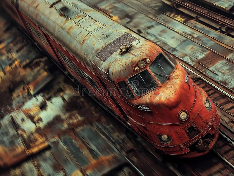 Rusty Train, Close Up View, Weathered Details, Railway Scene Stock ...