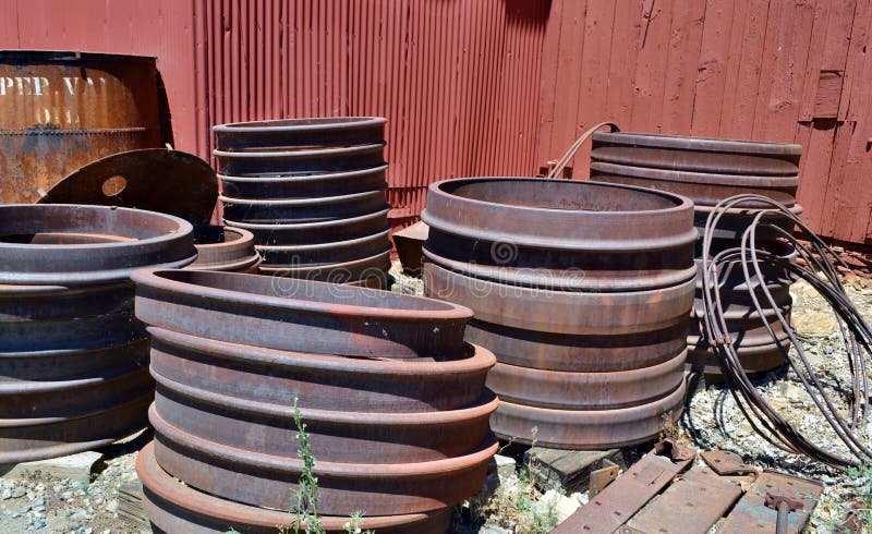 Rusty train parts stock image. Image of rail, shipping - 42691783