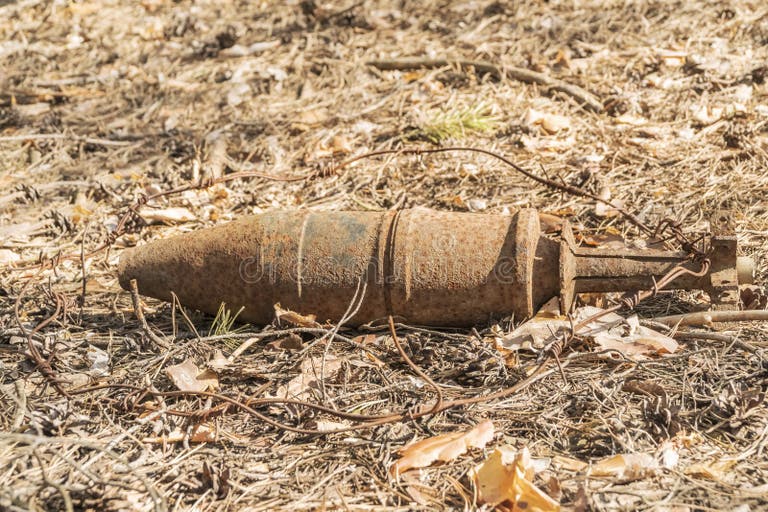 Rusty Unexploded Bombs from the War Stock Image - Image of conflict ...