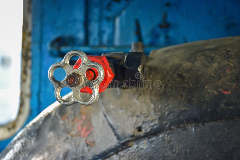 Rusty Valve in Steam Train, Valve Close-up Stock Photo - Image of ...