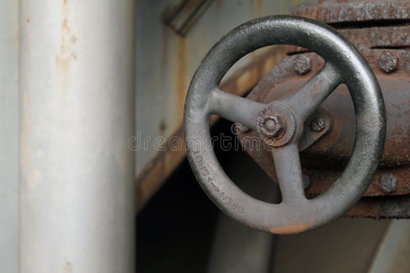 Rusty Valve in a Steel Factory Stock Image - Image of detail, valve ...