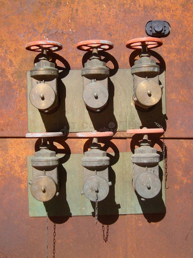 Rusty valves 1 stock image. Image of rusting, wheel, construction ...