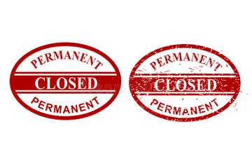 Permanent Closed Stock Illustrations – 166 Permanent Closed Stock ...