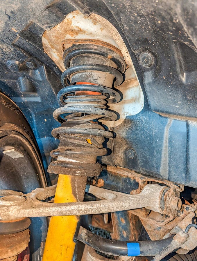 Rusty Vehicle Suspension stock image. Image of weathered - 301566443