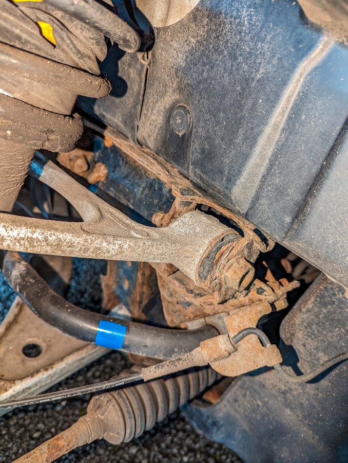 Rusty Vehicle Suspension stock photo. Image of automotive - 301566444